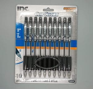 Inc ClipClicks Ball Point Pens (Dollar Tree) | DOLLAR STORE REVIEWER